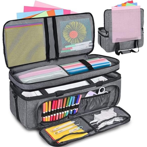 Bags | Carrying Case For Cricut Maker Doublelayer Cricut Bag W Cover ...